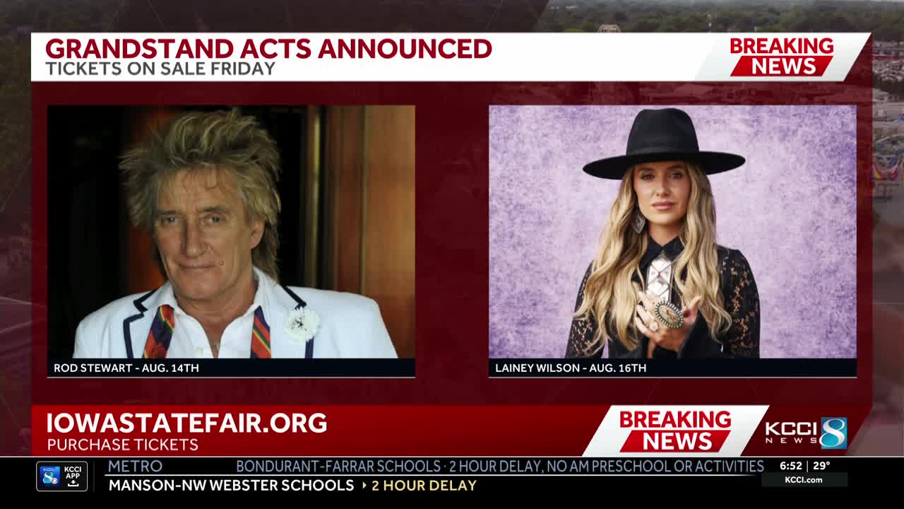 Iowa State Fair announces two 2026 Grandstand acts