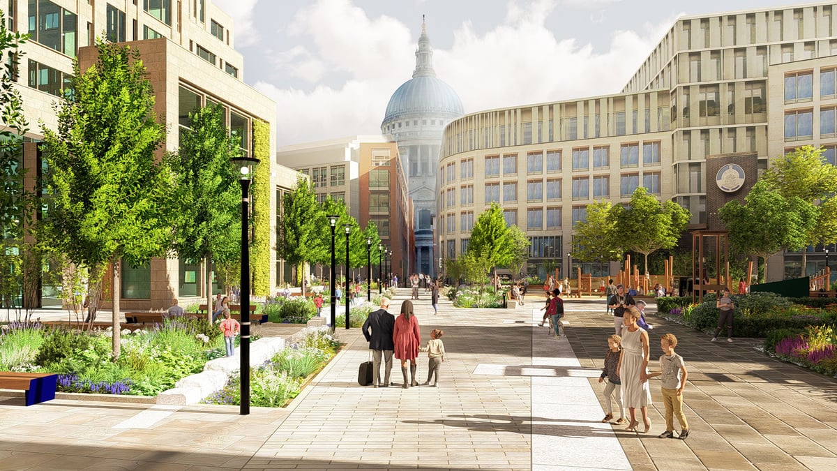 Stunning new public square next to St Paul's gets green light