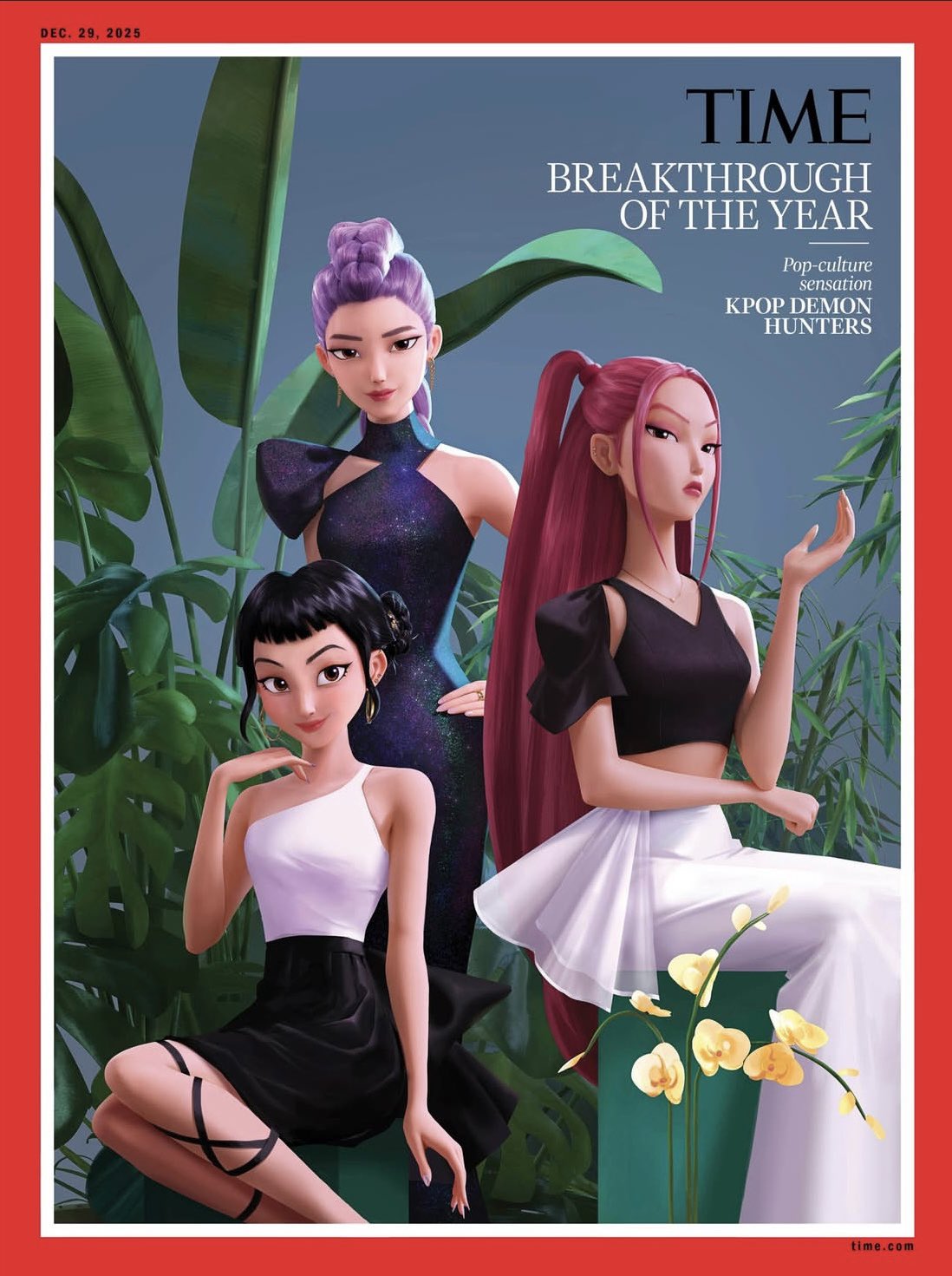 Time magazine's KPop Demon Hunters cover is a brilliant Easter egg