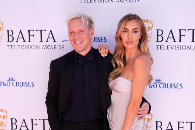 Jamie Laing pictured with Sophie Habboo and new baby for first time