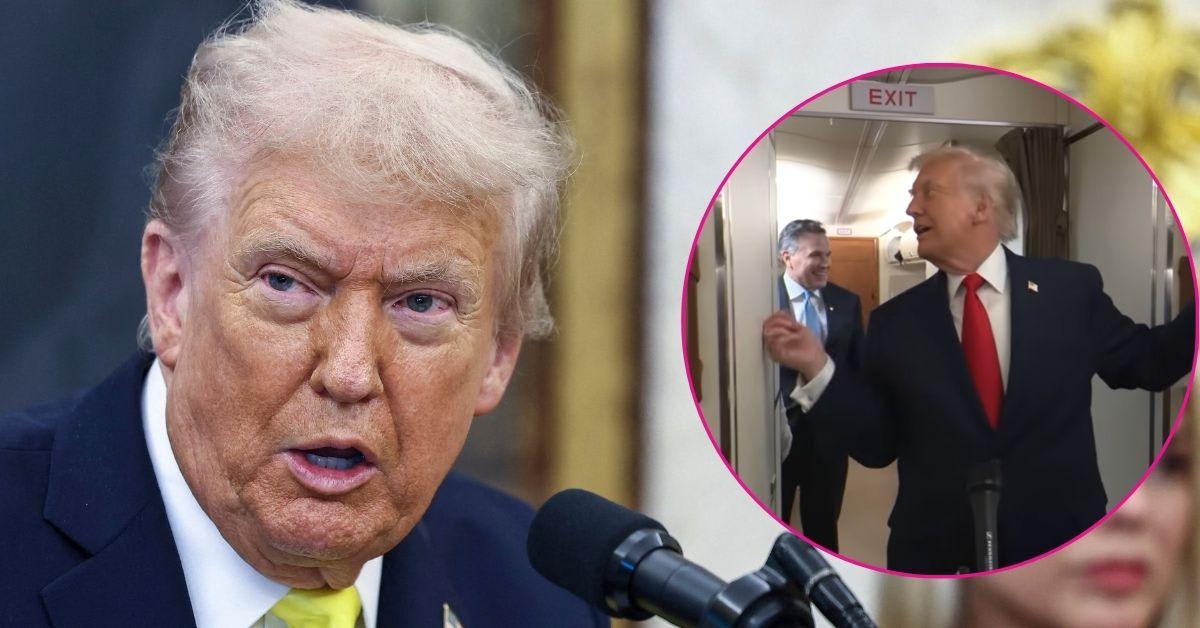 Donald Trump hit with bathroom door aboard Air Force One in hilarious ...