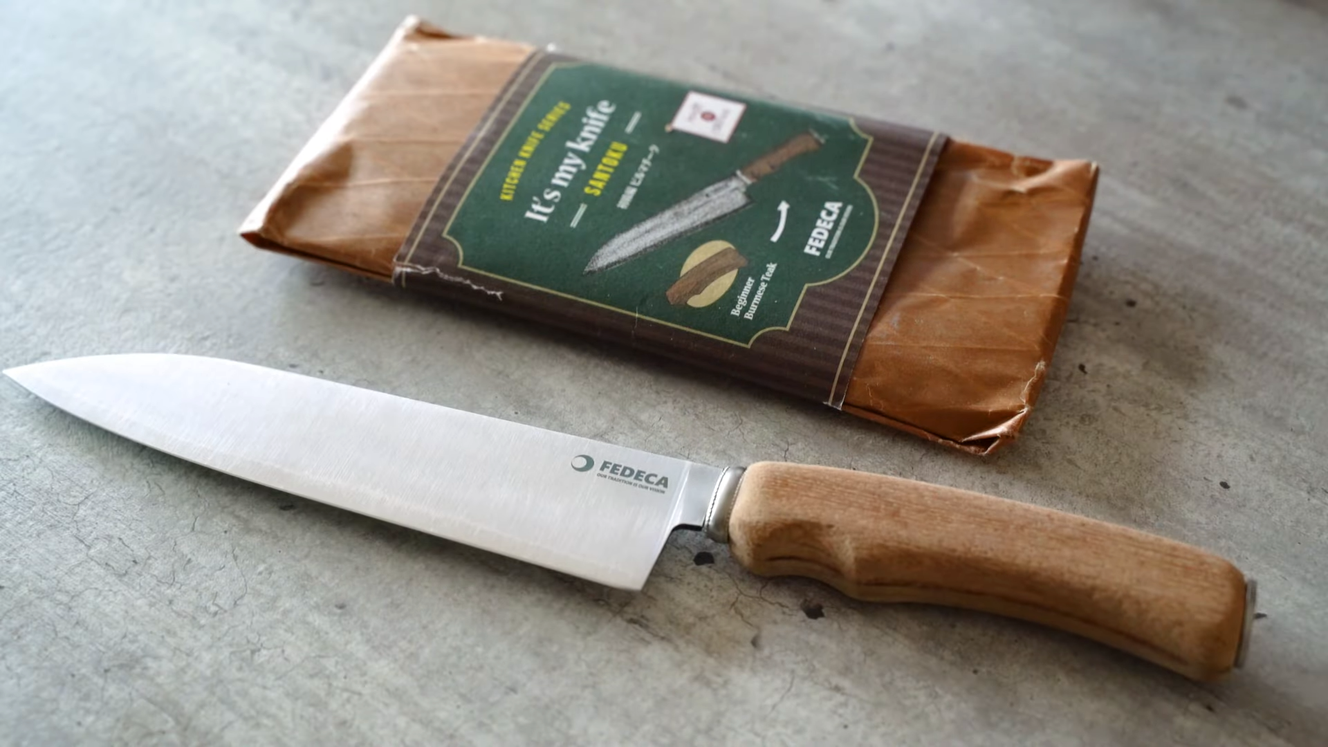 FEDECA knife kit: Building my own kitchen knife