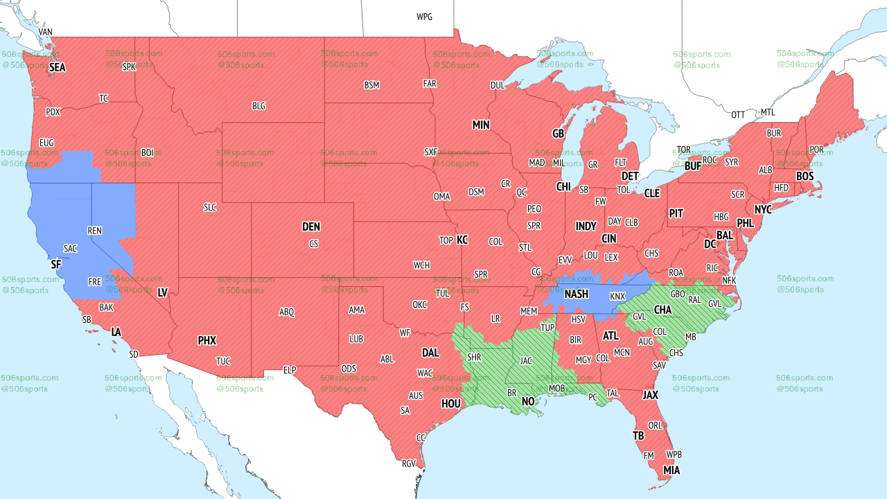 NFL Week 15 maps: Tennessee Titans vs. San Francisco 49ers
