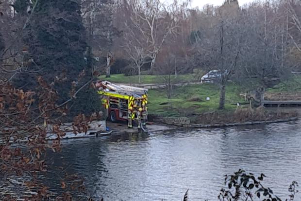 Cordon in place as fire engines spotted at Swindon park
