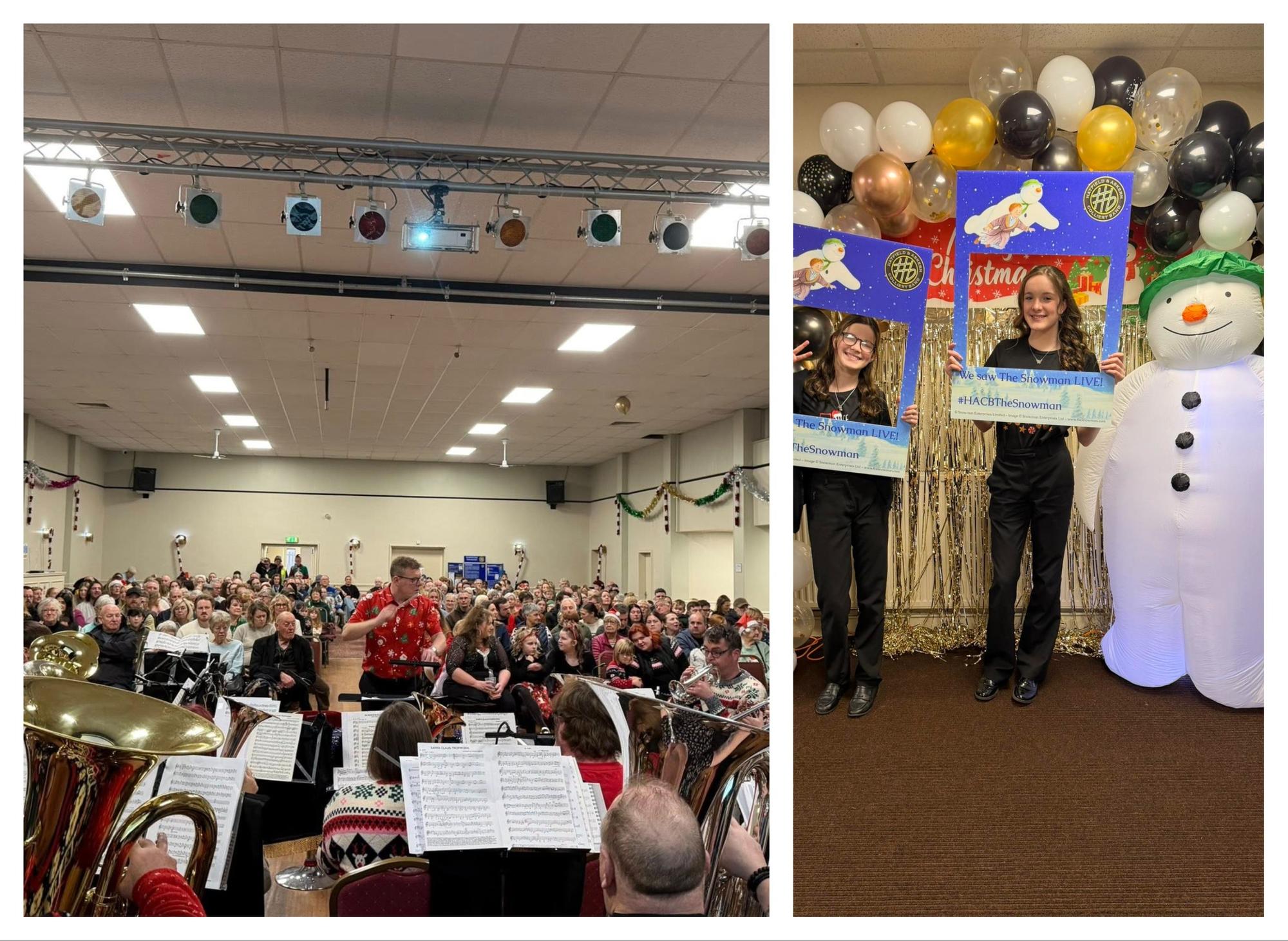 Doncaster brass band's performances of The Snowman get standing ovations