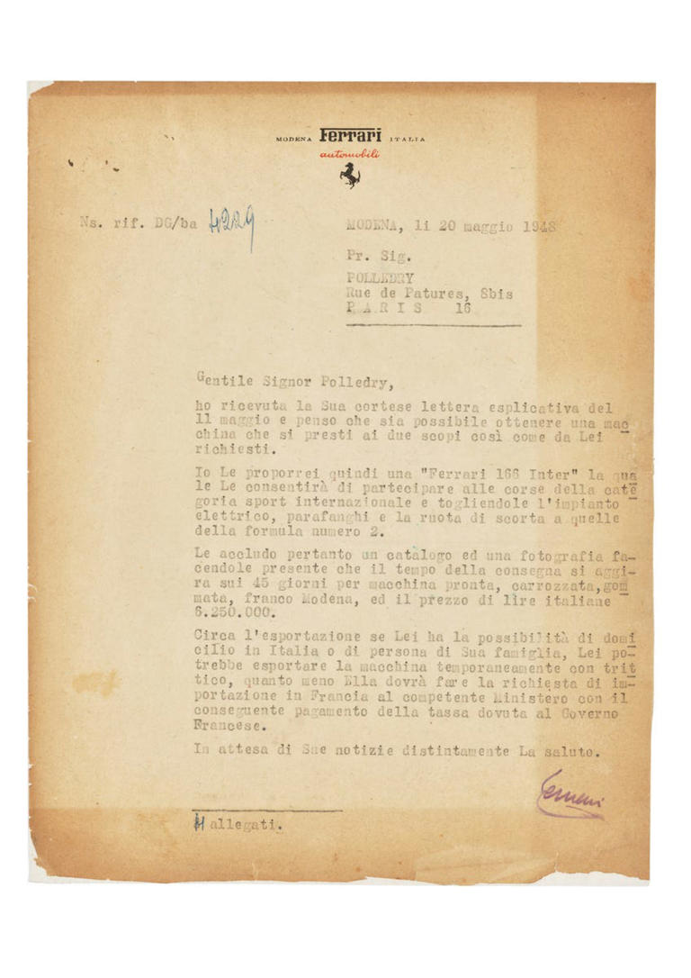 Rare collections of Ayrton Senna and Enzo Ferrari's personal letters go ...