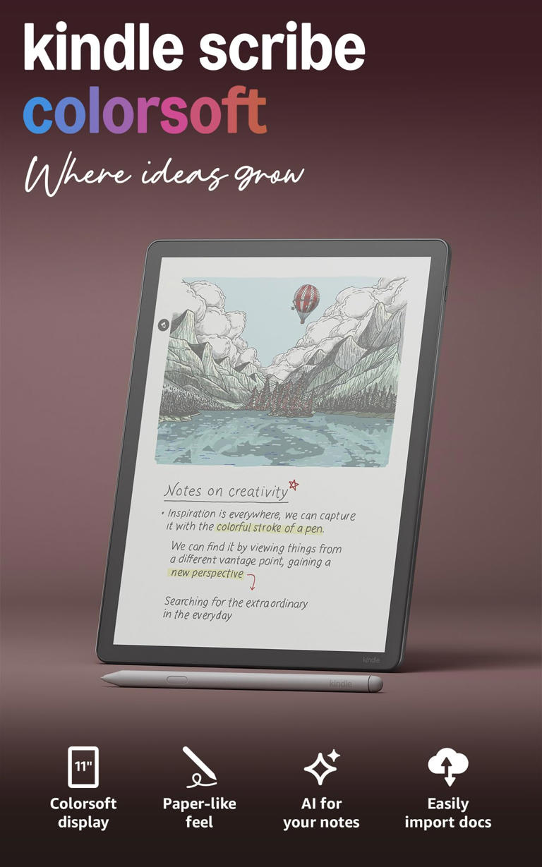 This new Kindle lets you read, write, and draw in color