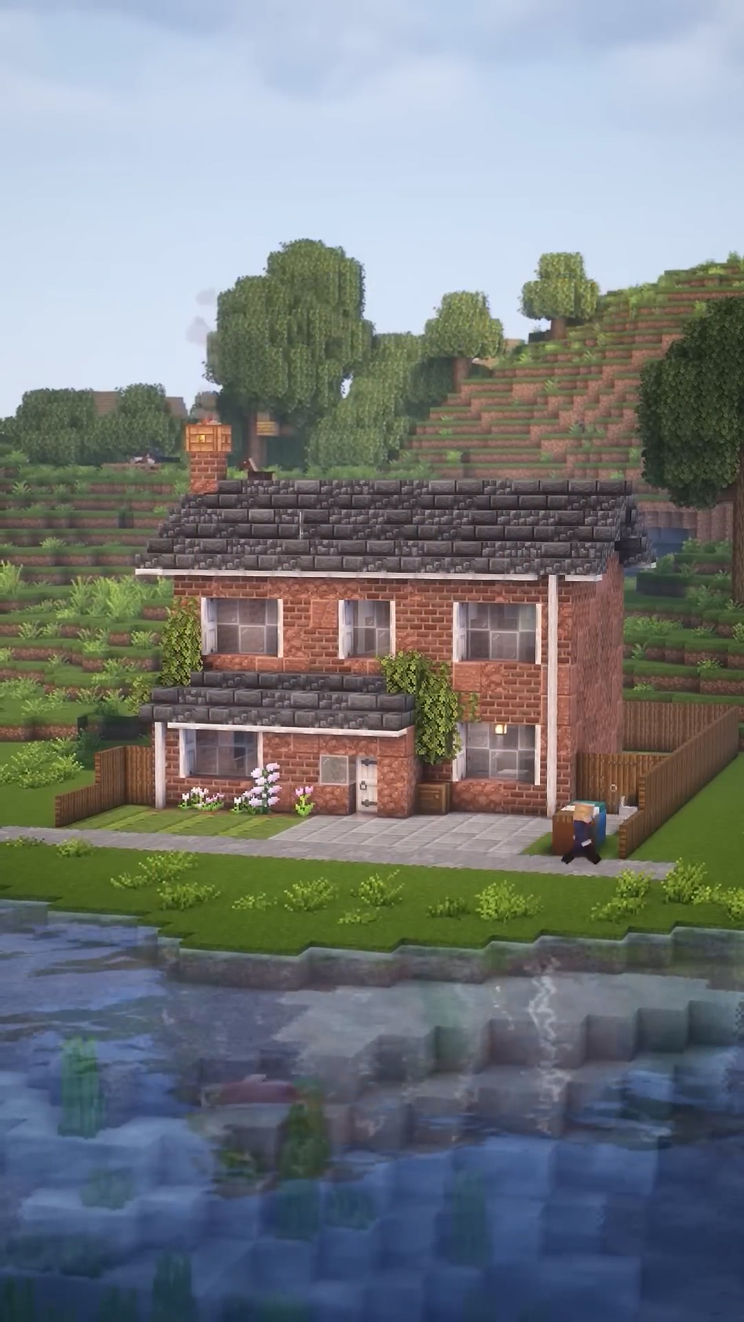 The perfect British suburban house in Minecraft