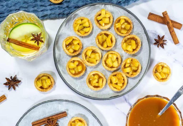 Mini caramel apple tartlets