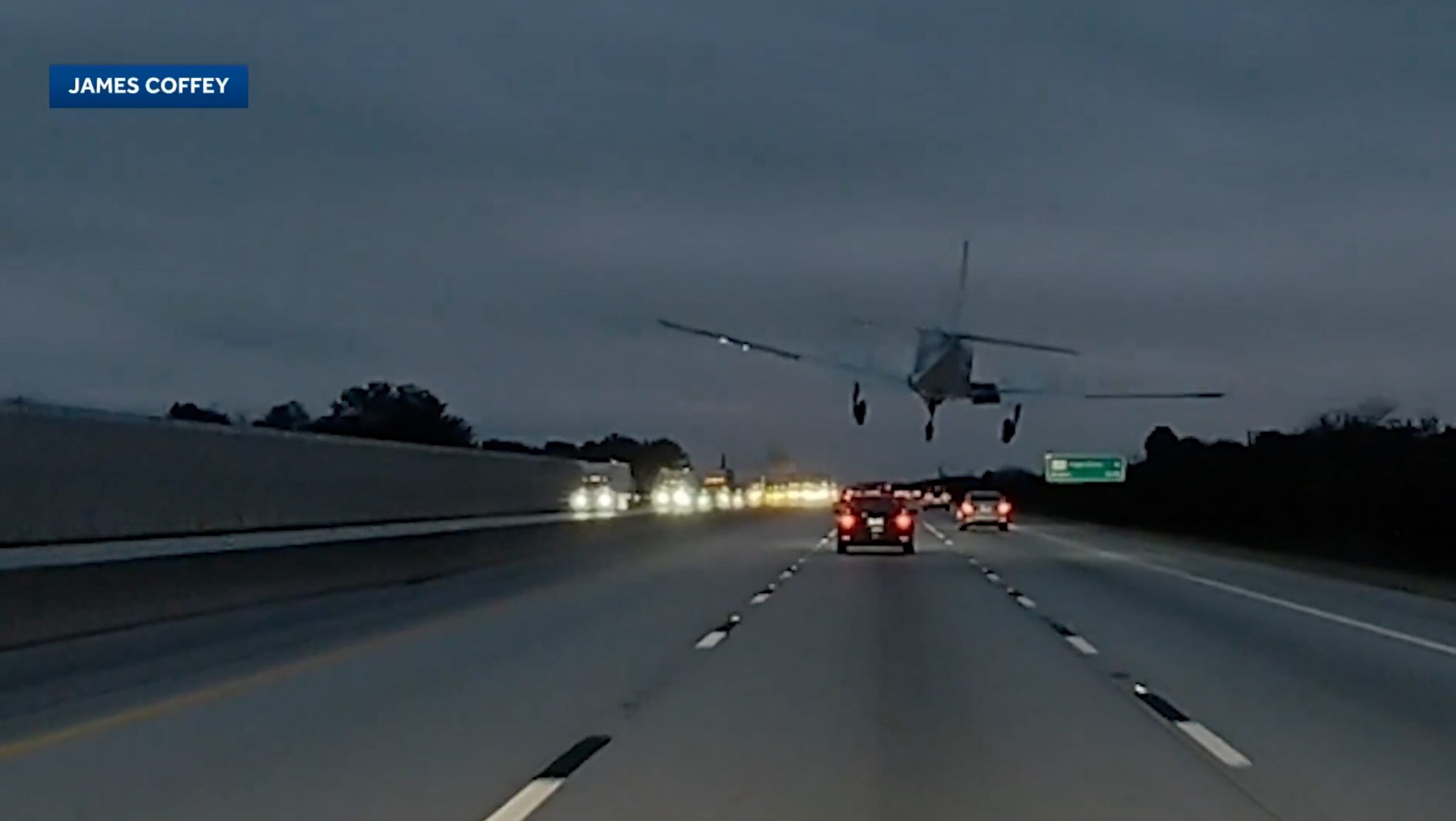 Shock video: Heart-stopping clip shows plane crash landing on car ...