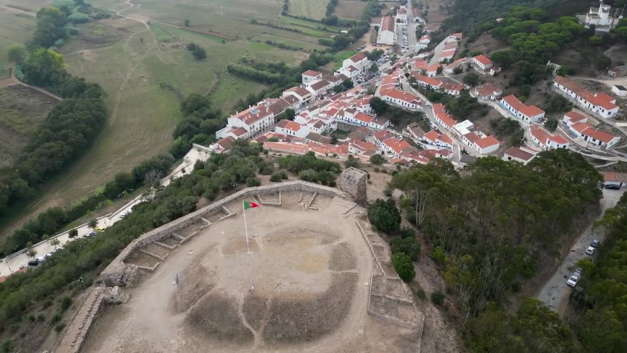 Aljezur, Portugal: Drone flight over untouched Algarve town