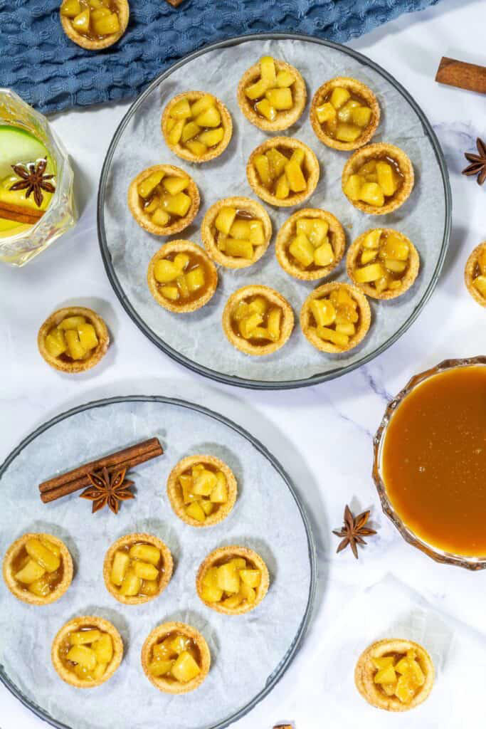 Mini caramel apple tartlets