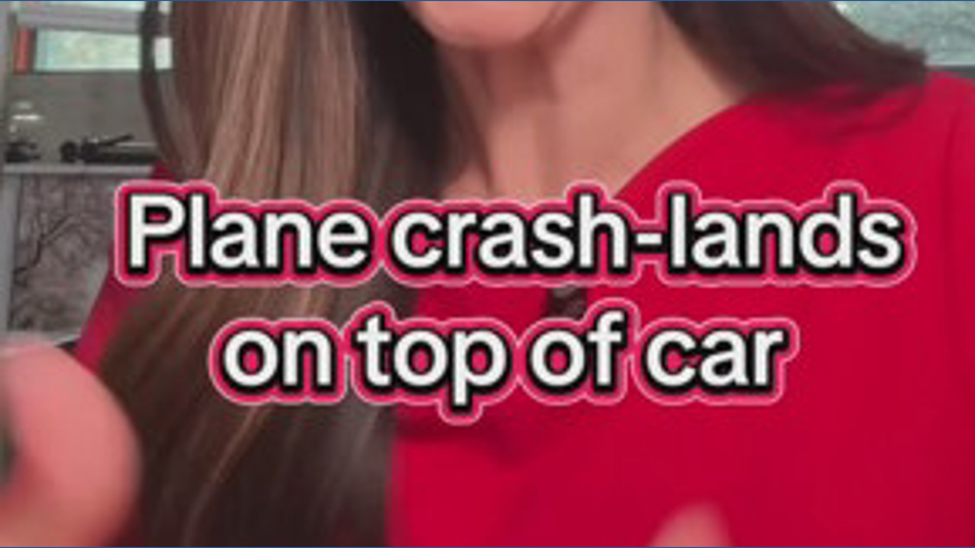 Dramatic video: Plane crash-lands on top of car