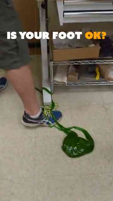 He dropped it on the ground!