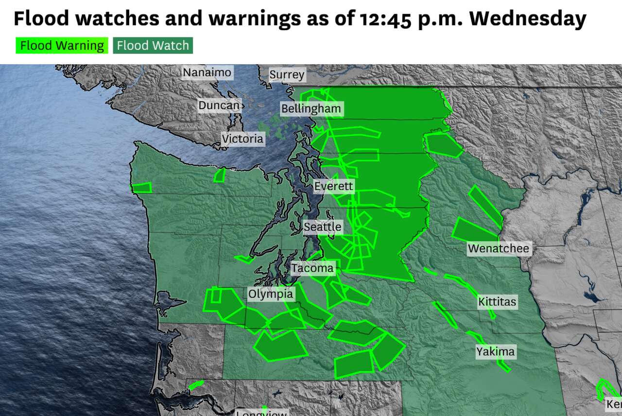 Atmospheric river dumping 20 inches of rain on West Coast mountain range
