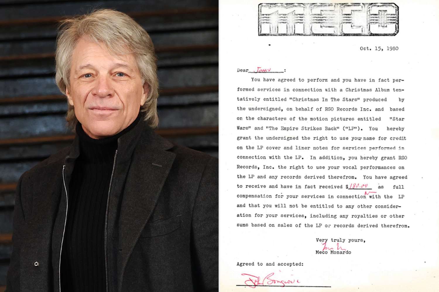 Jon Bon Jovi shares his first-ever music contract and reveals he was ...