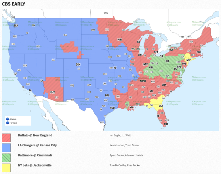 Bengals vs. Ravens NFL Week 15 broadcast map: Will you be able to watch ...
