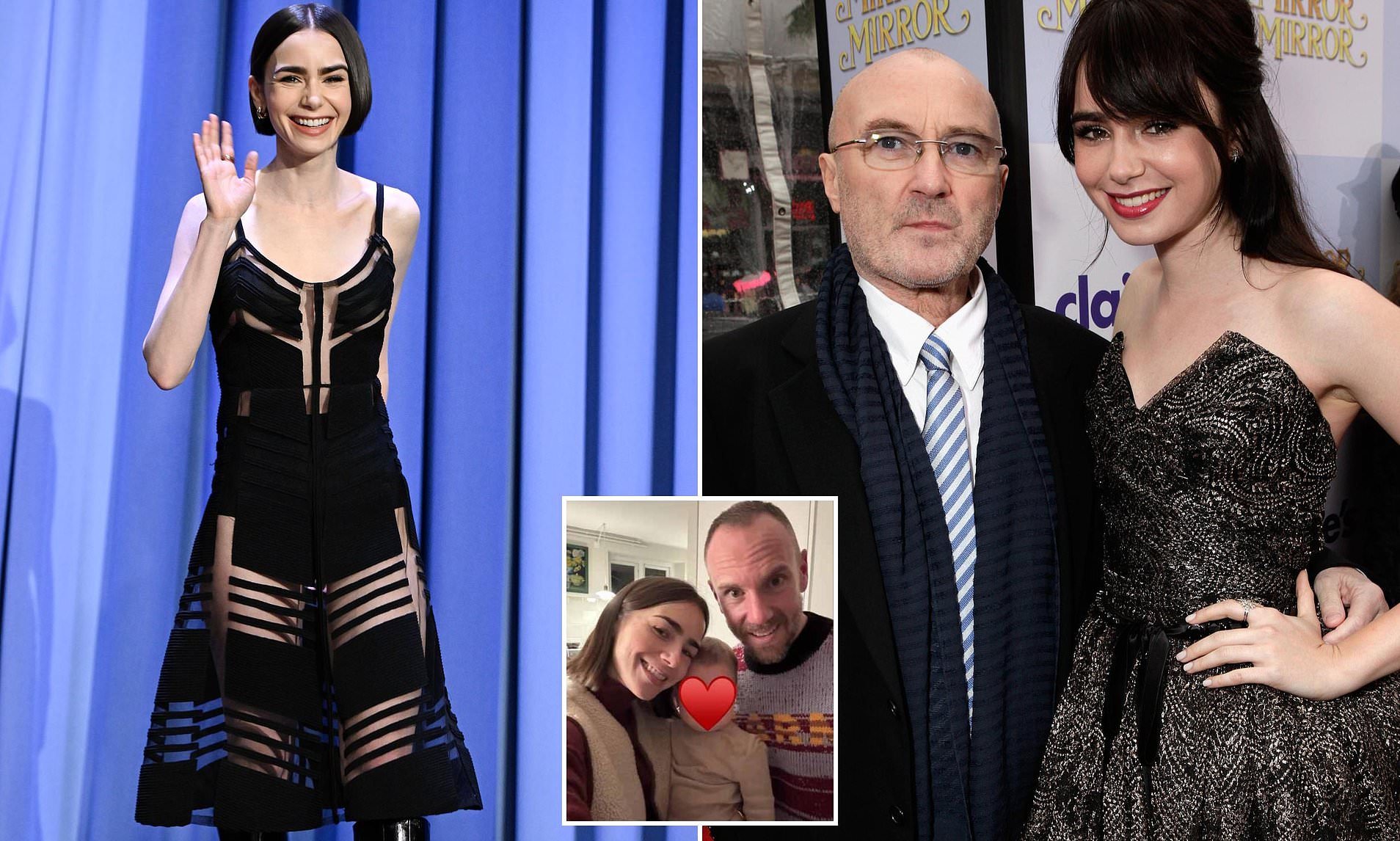 Lily Collins reveals father Phil Collins' songs are what her daughter ...