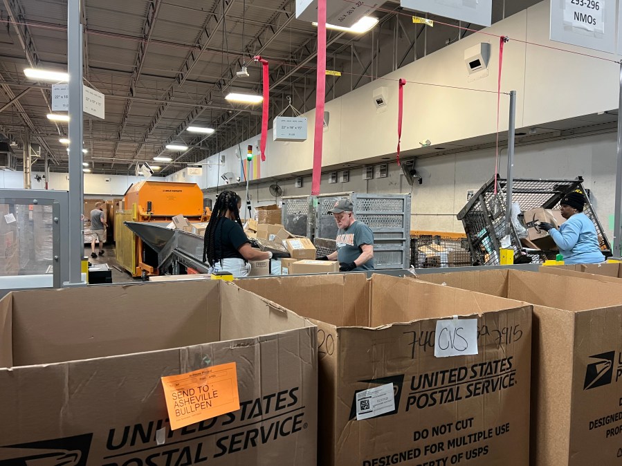 How does the United States Postal Service handle the holiday surge?