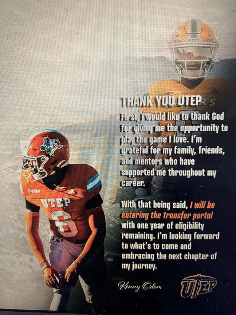 2026 UTEP football transfer portal tracker. Who's on the way out?