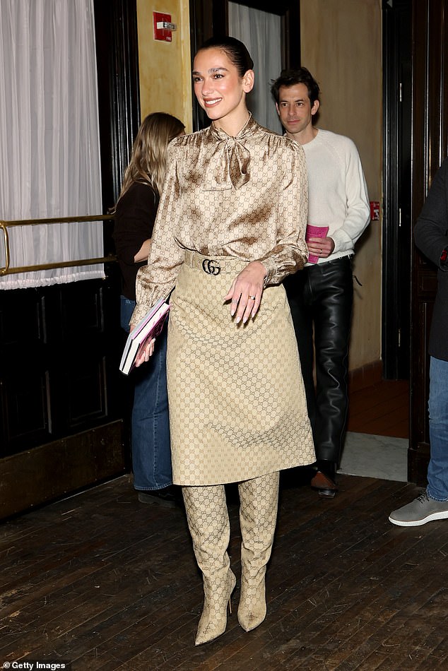 Dua Lipa looks incredibly chic in head-to-toe Gucci as she steps out ...