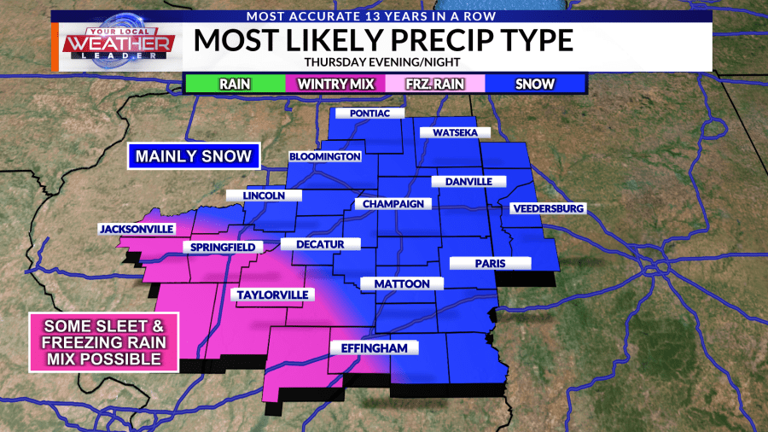 Weather now: Snow on the way Thursday night