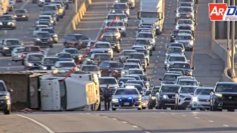 Traffic remains impacted after dump truck rollover accident blocked ...