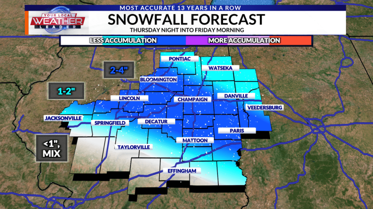Weather now: Snow on the way Thursday night