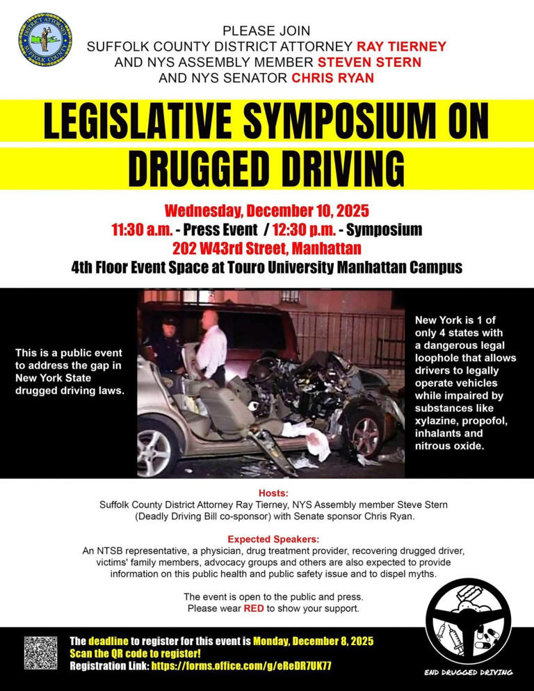 Long Island DA leads push to close deadly loophole in drugged-driving ...