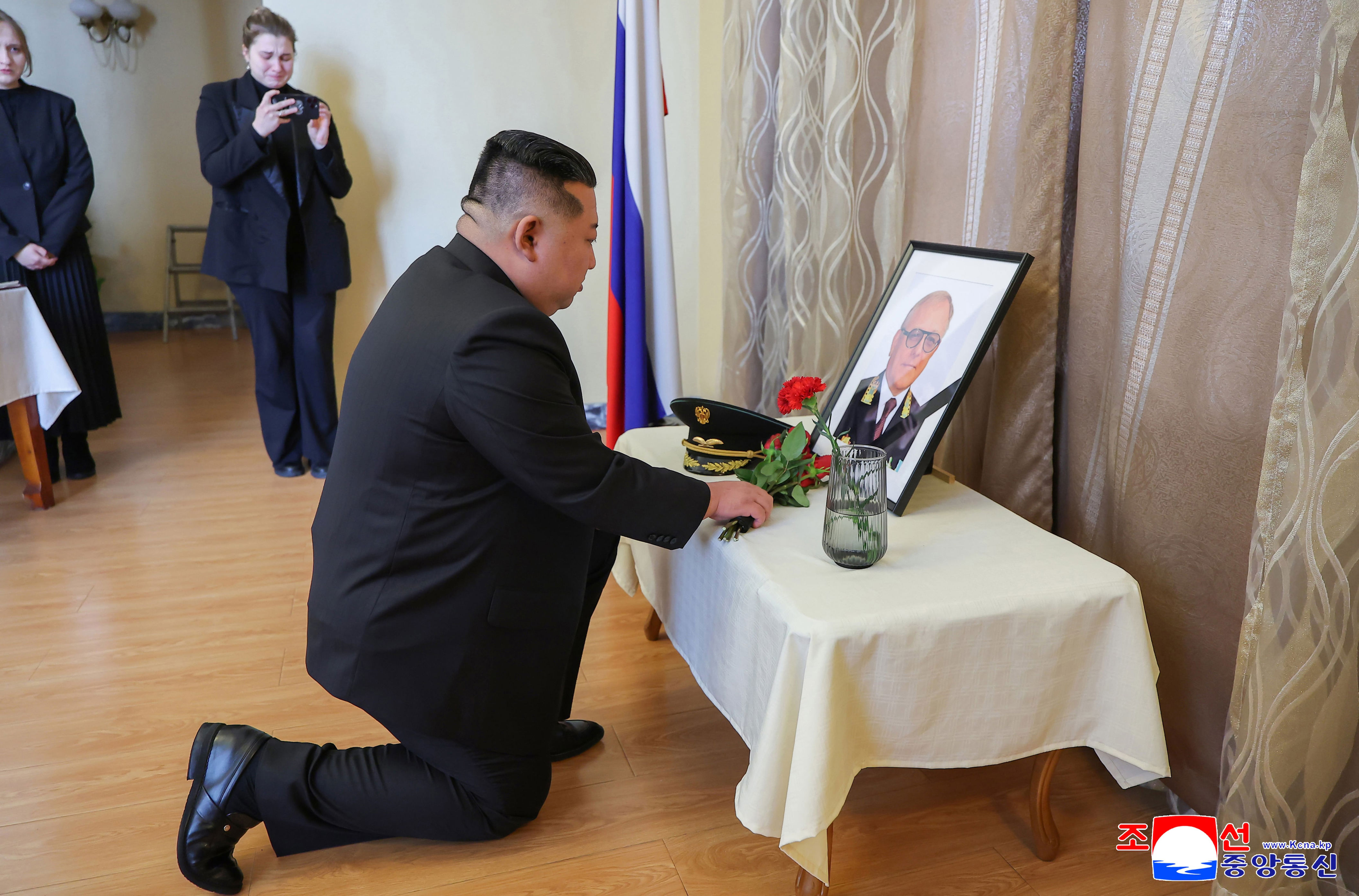 North Korean leader Kim Jong-un pays tribute to late Russian ambassador