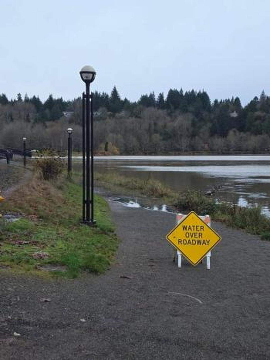 Flooding prompts Thurston County road closures, park closures Wednesday