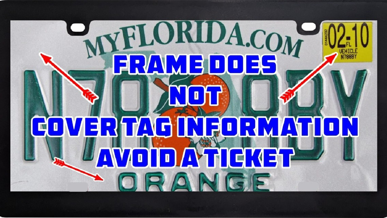 New Florida license plate law: What's OK and not OK?