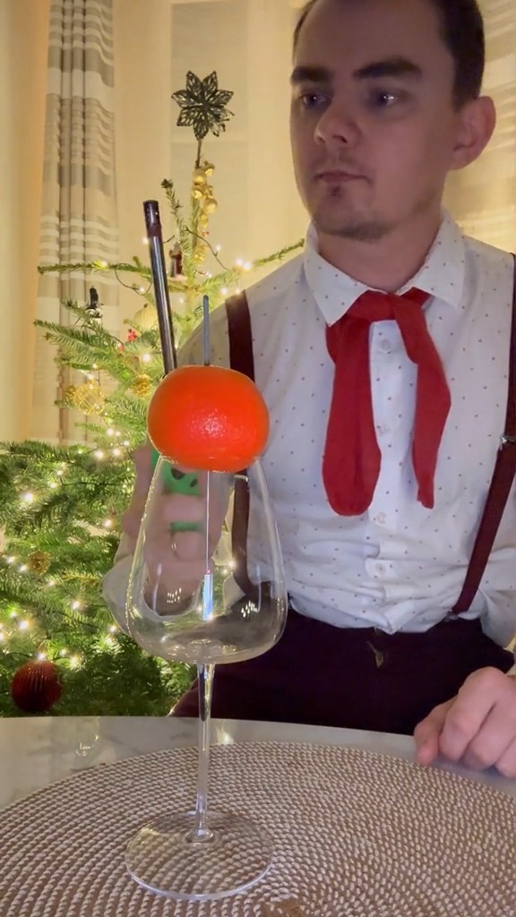The Coolest Orange Peel Firework Trick