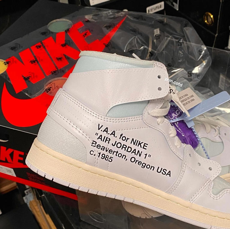 The Virgil Abloh Archive x Air Jordan 1 collab comes with special packaging