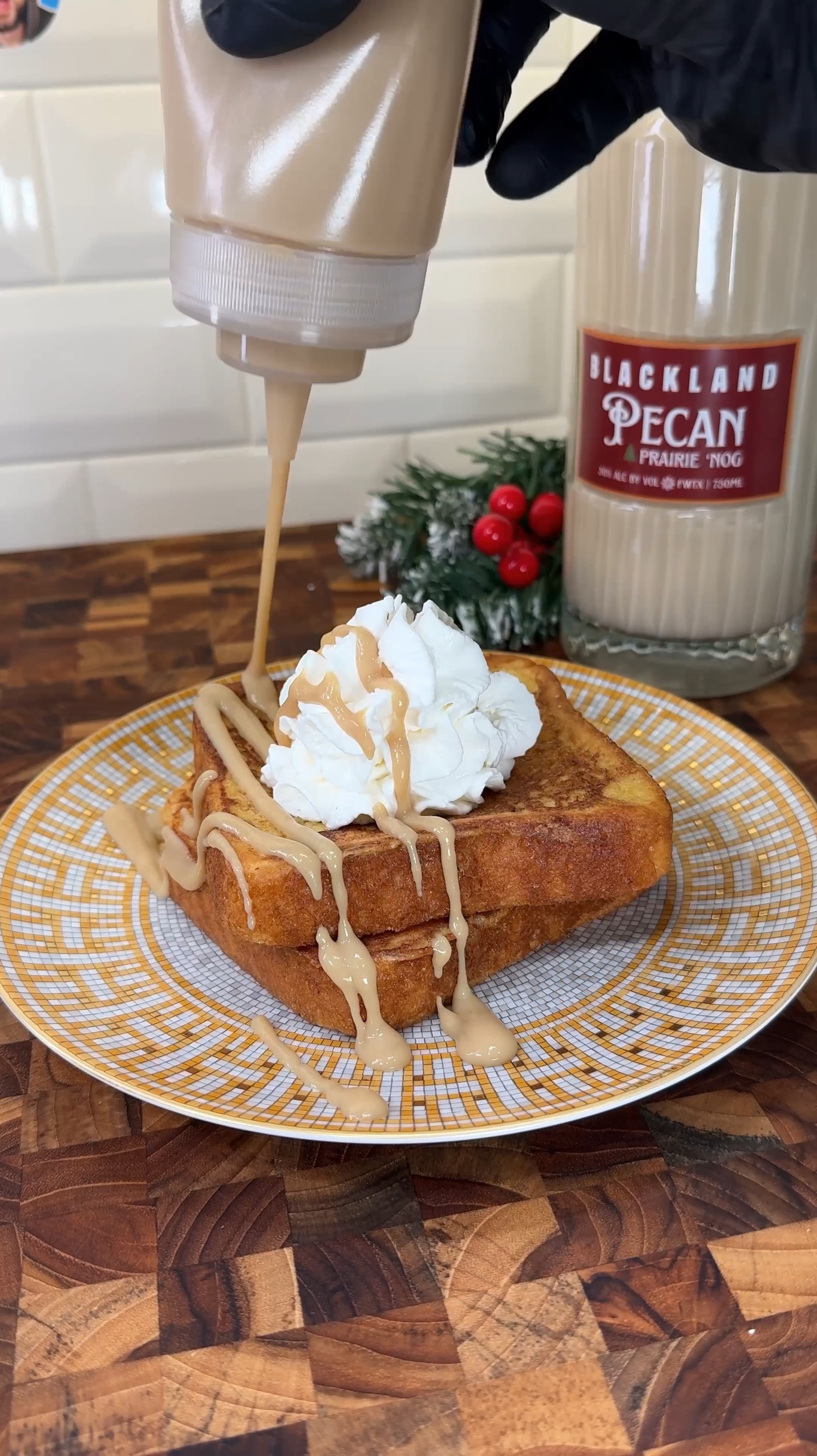 Eggnog French toast holiday hack