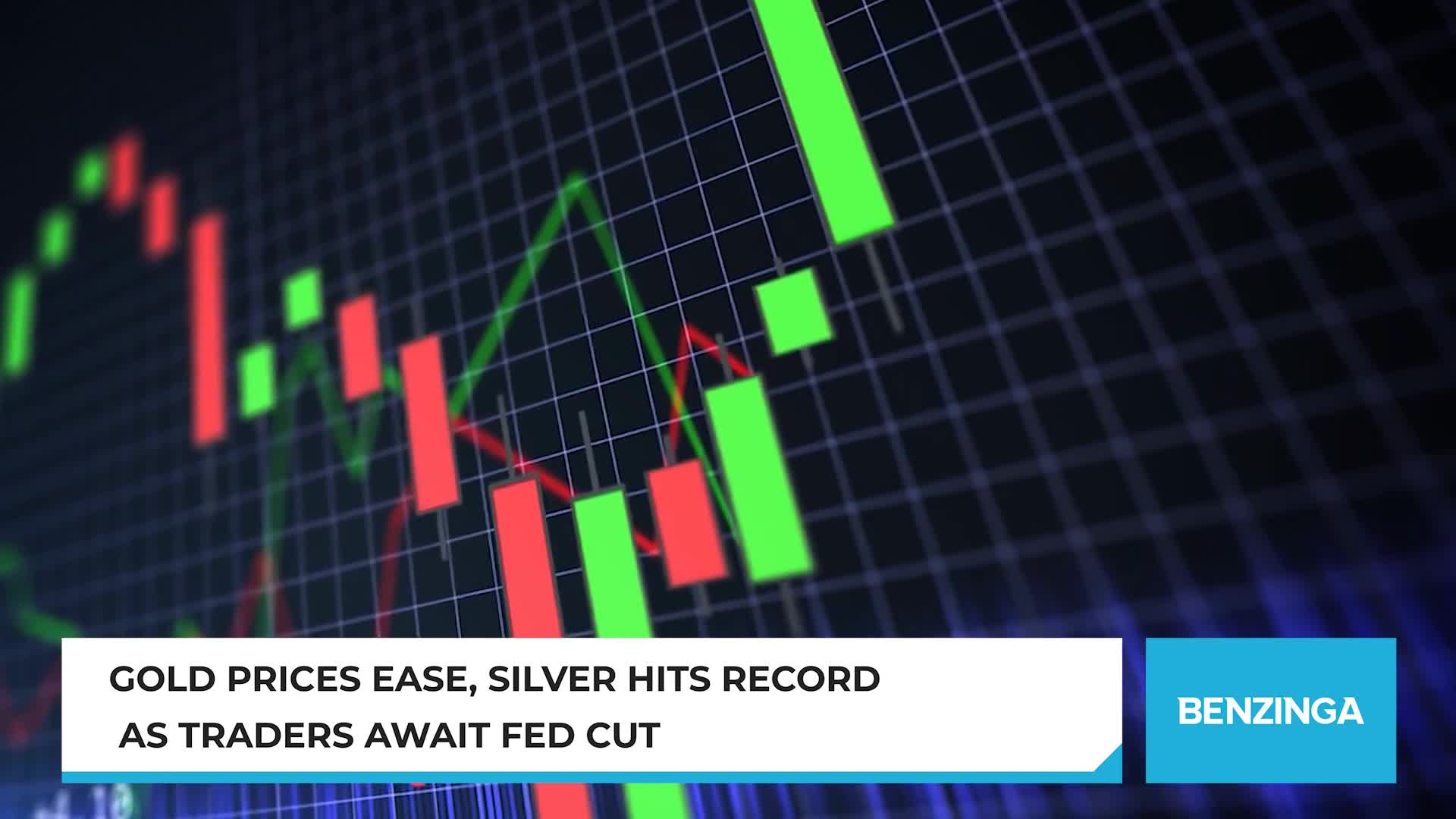 Gold prices ease, silver hits record as traders await Fed cut