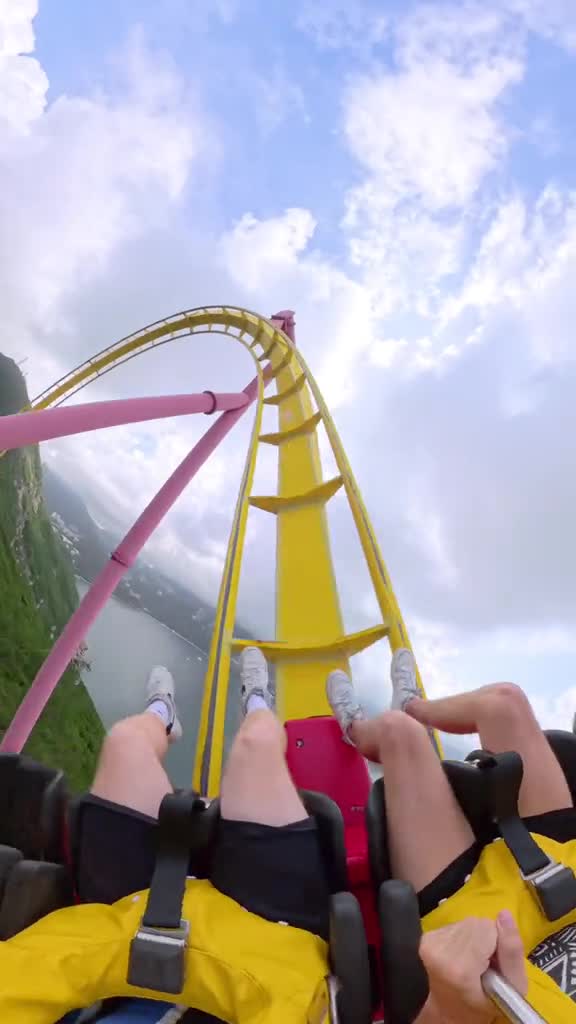 Would you ride this floorless roller coaster?