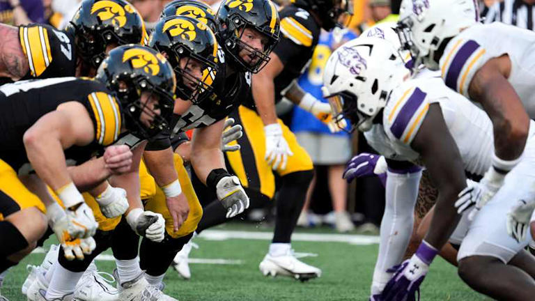 The Hawkeyes offensive line unit was named a finalist for the Joe Moore ...