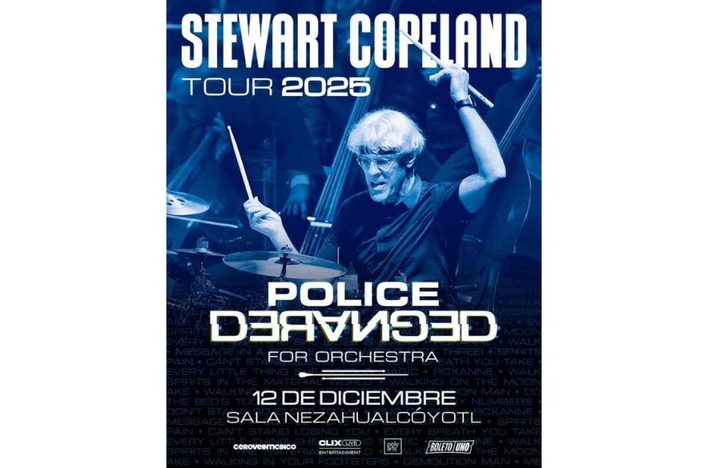 Stewart Copeland trae Police Deranged for Orchestra a CDMX: fecha, boletos