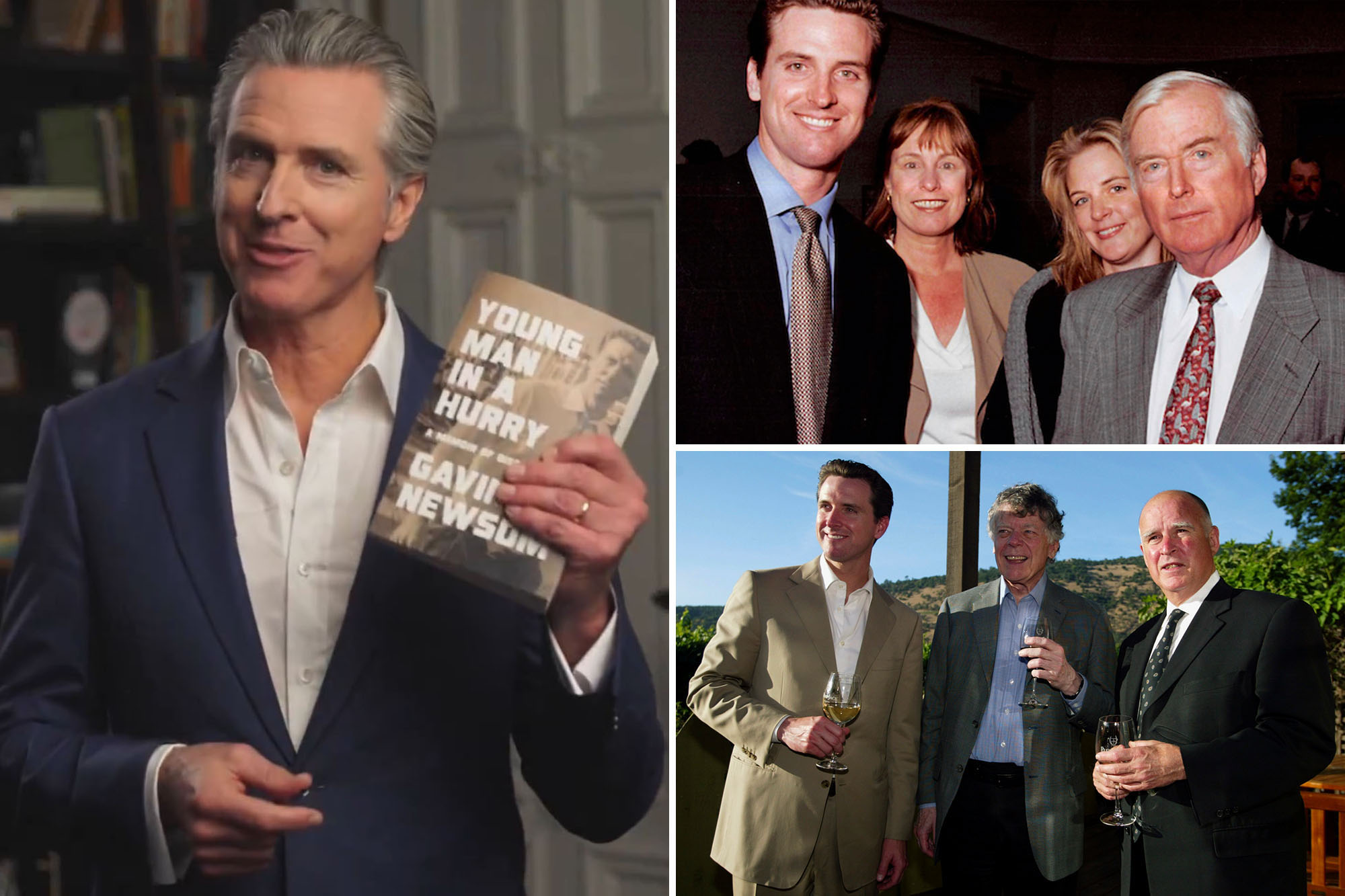 Newsom hypes 'vulnerable' memoir about his life with billionaire Gettys ...