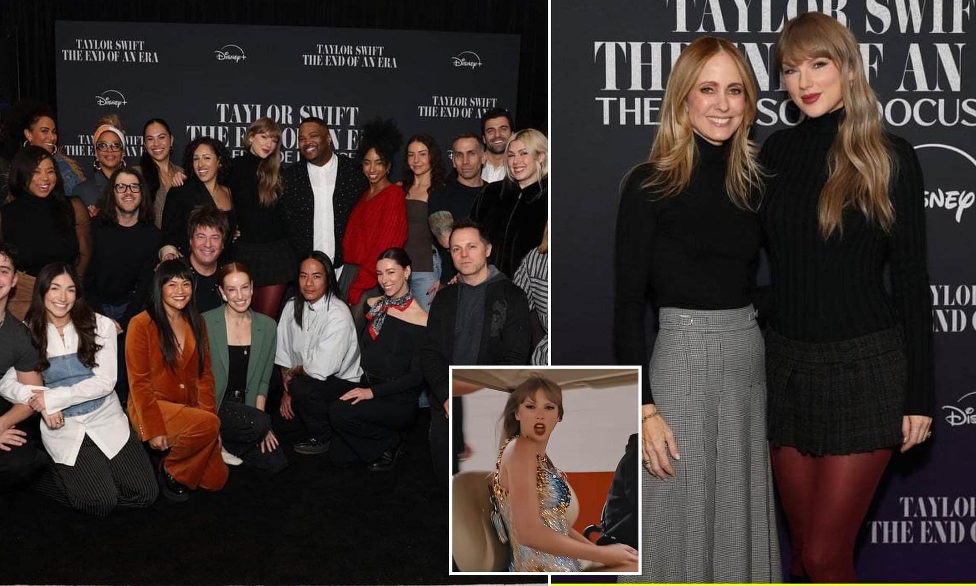 Taylor Swift stuns in mini skirt as she parties it up with dancers and ...