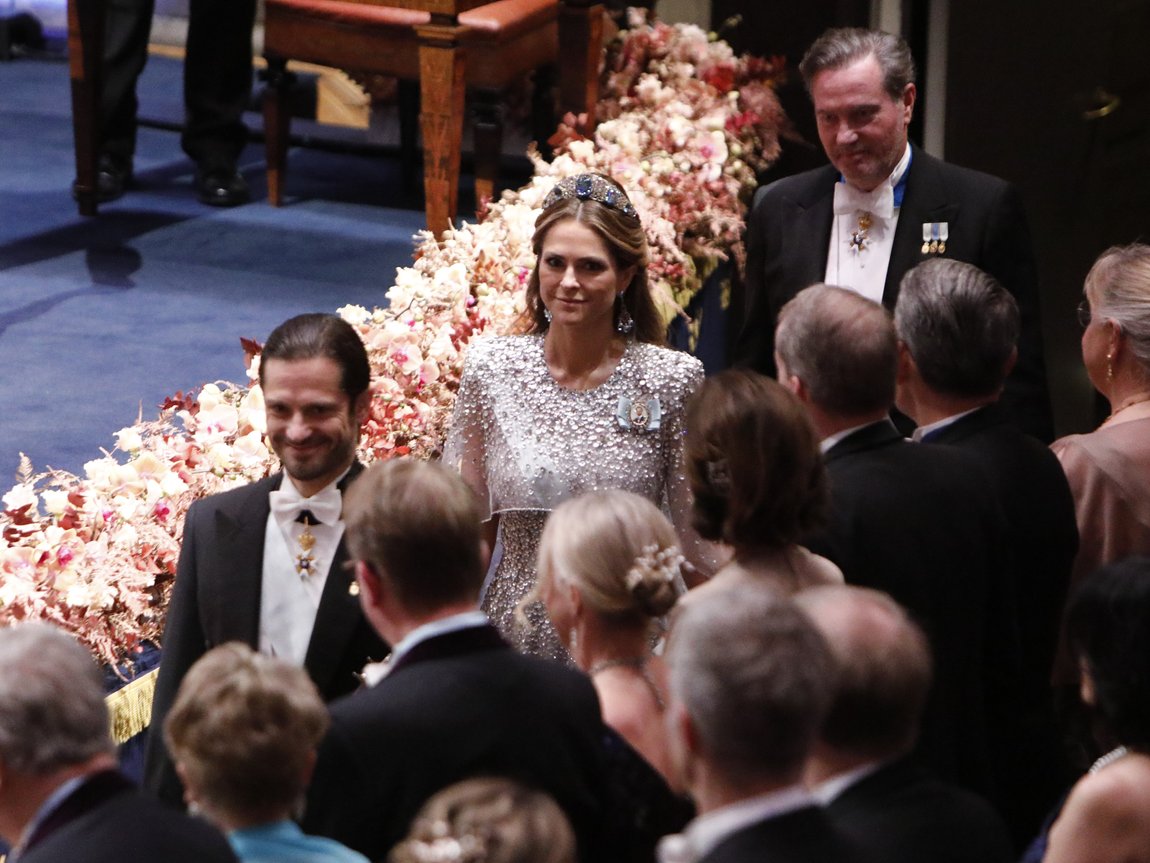 Prince Carl Philip without Princess Sofia at Nobel Prize ceremony