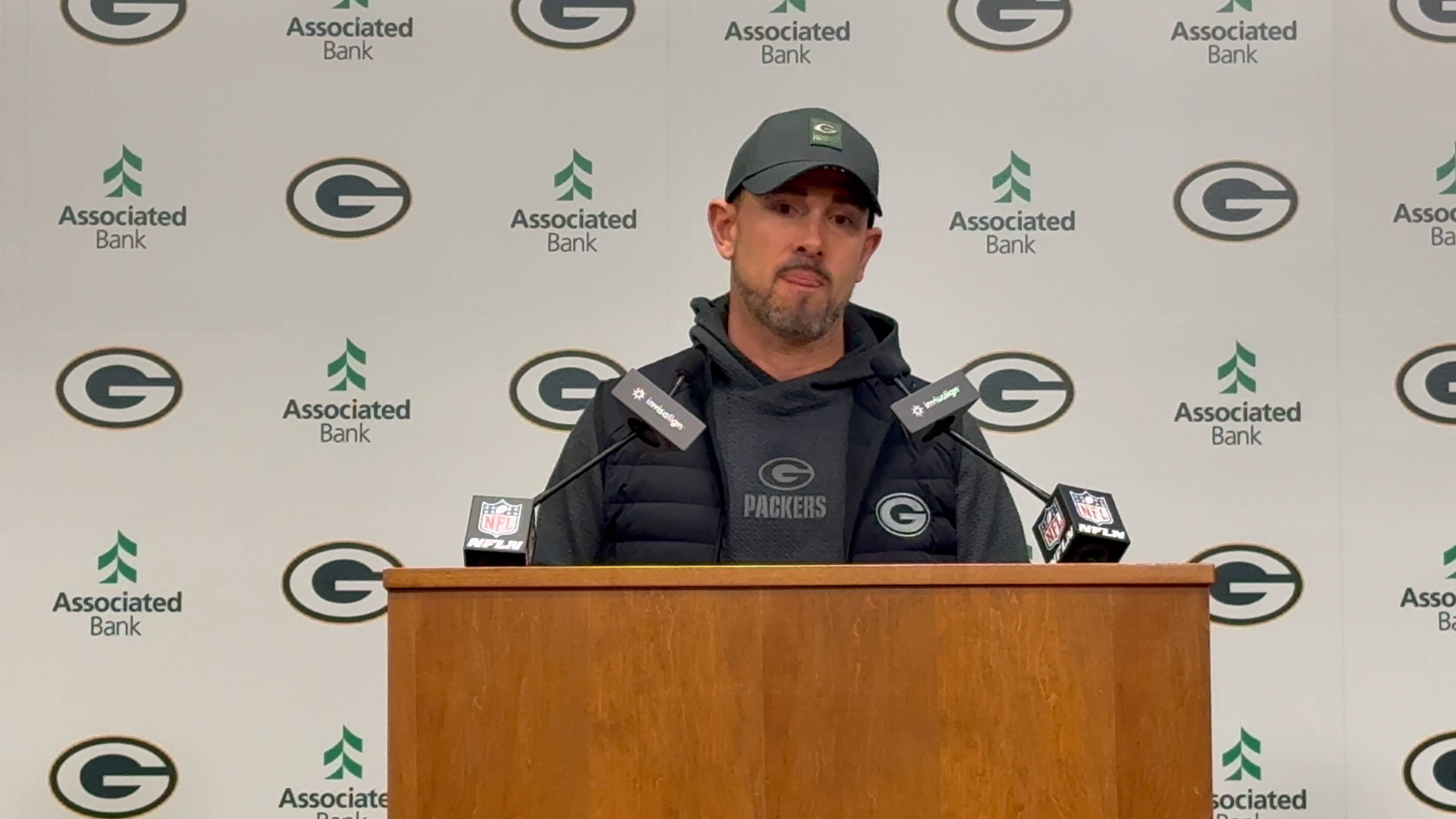 Packers coach Matt LaFleur on limited possessions