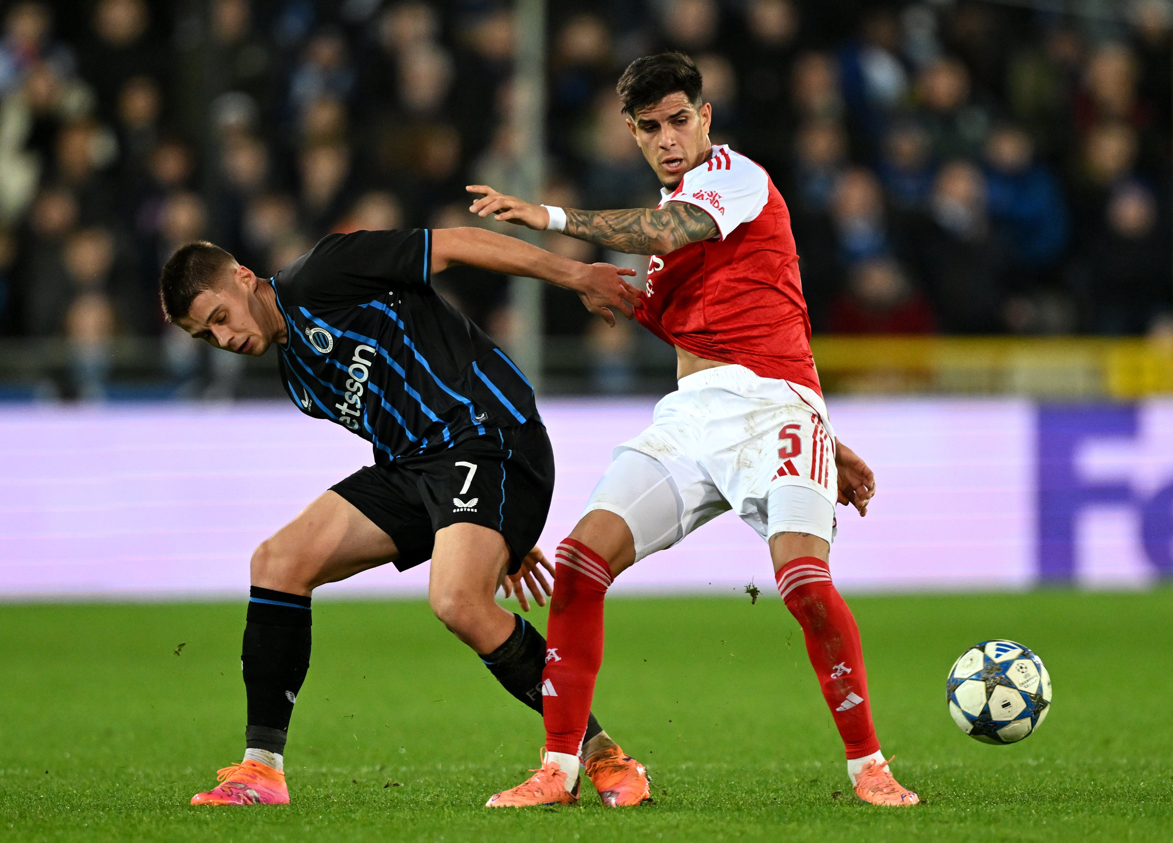 Madueke and Martinelli score as Arsenal cruise to win over Club Brugge