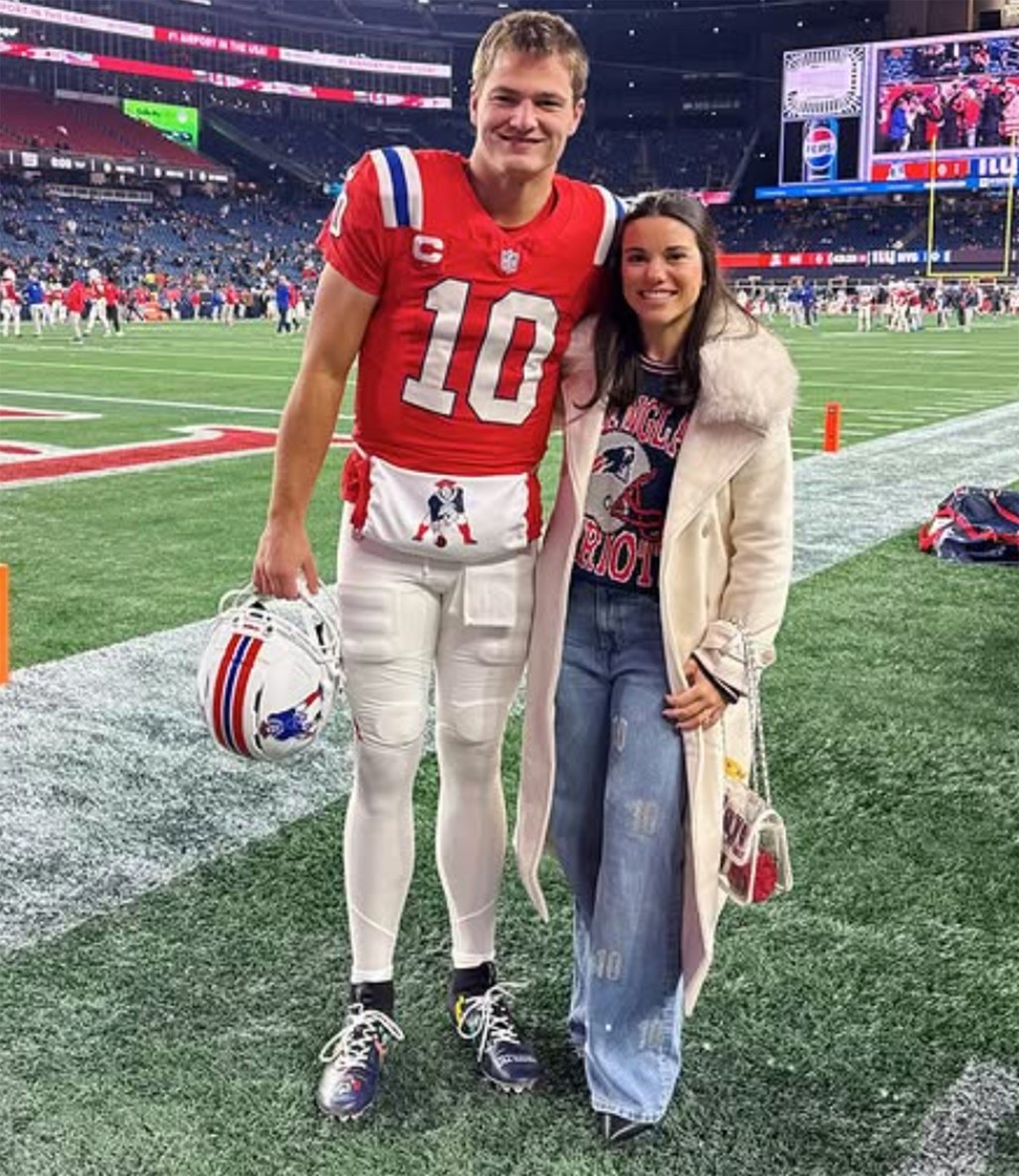 Patriots QB Drake Maye opens up on wife Ann Michael’s viral baking fame