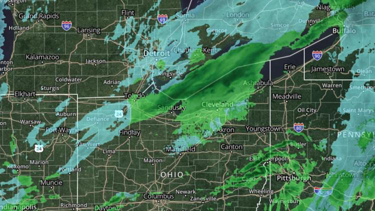 Weather radar can struggle to identify winter precipitation