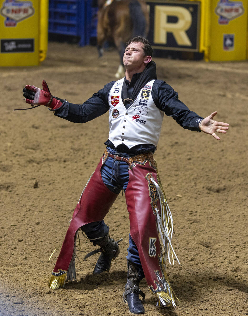 ‘I found myself’: Steiner in control for bareback title — NFR day 6 photos