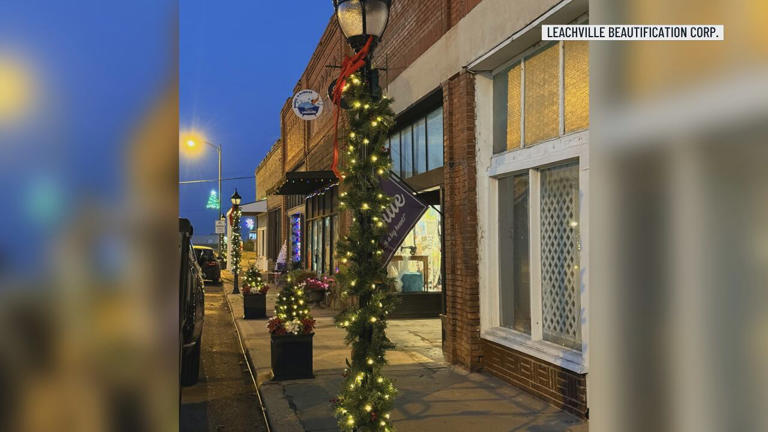 Leachville Beautification Corp. decorates downtown for Christmas with ...