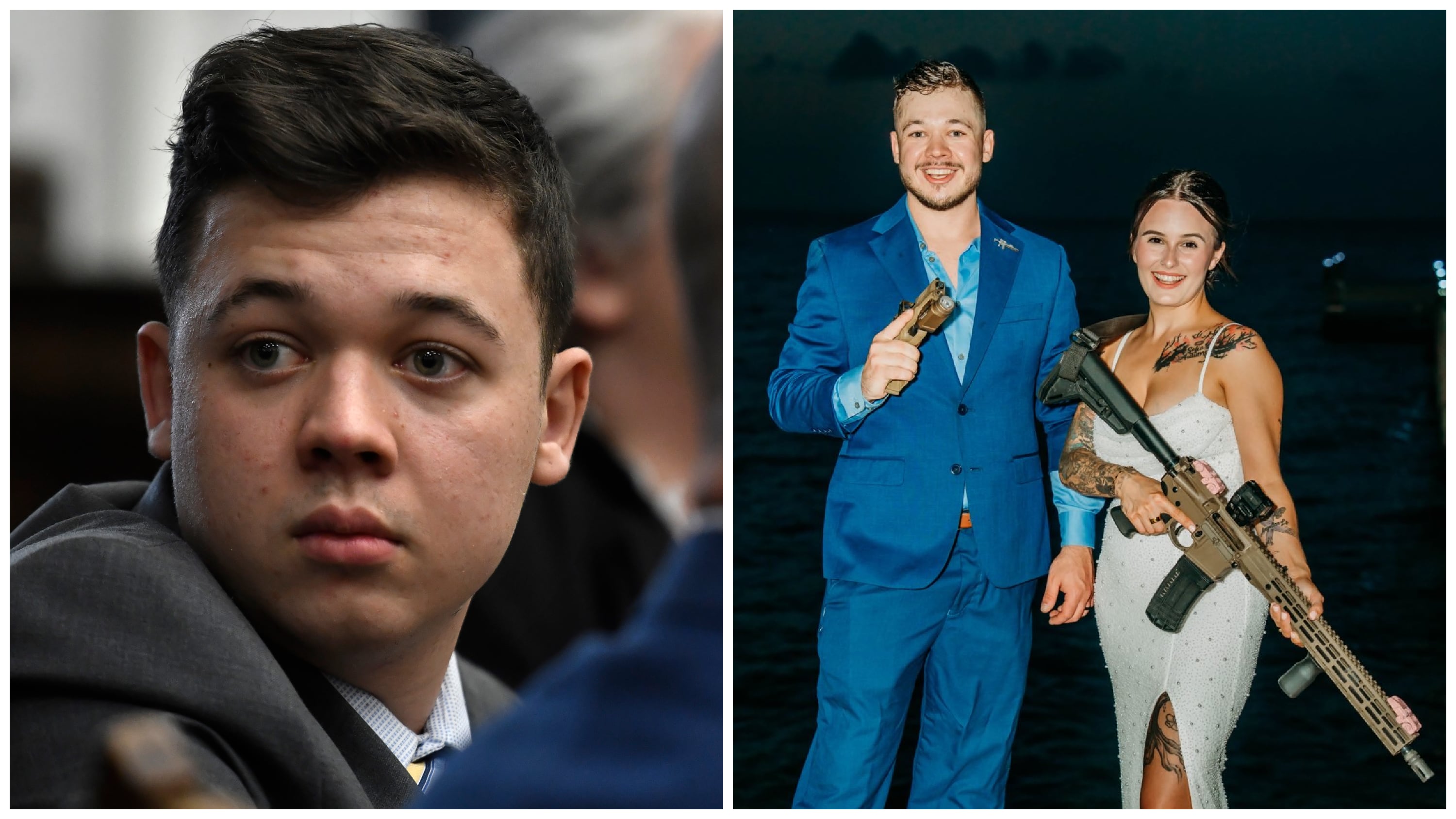 Kyle Rittenhouse returns to social media with gun-toting new wife