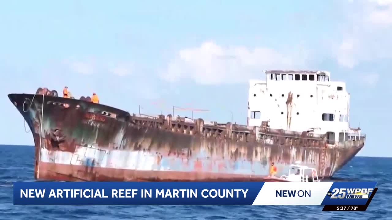 'Bring new life out in the ocean': Martin County sinks derelict ship ...